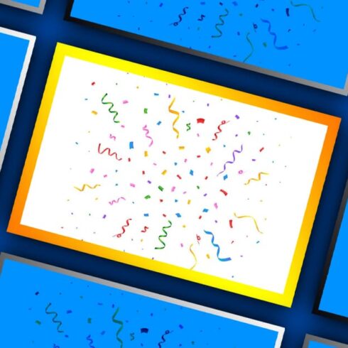 Colorful Confetti, Ribbon Explosion | MasterBundles