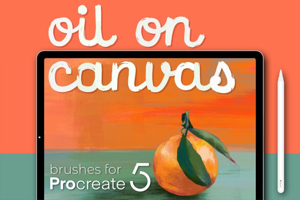 Oil On Canvas for Procreate – MasterBundles