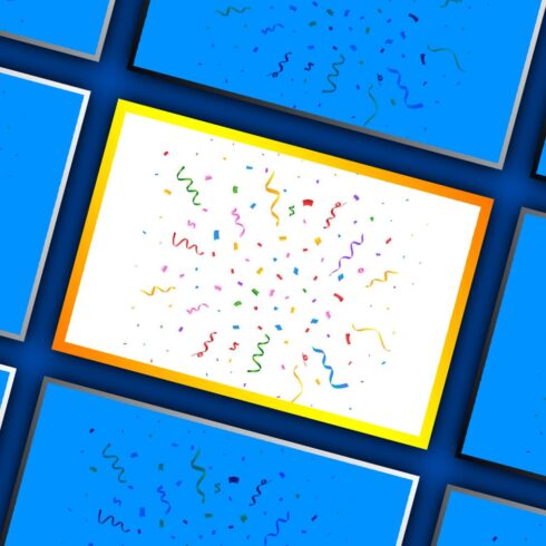 Colorful Confetti, Ribbon Explosion | MasterBundles