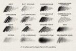 Charcoal Shaders – Procreate Brushes – MasterBundles