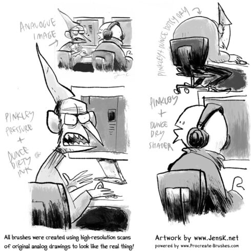 25+ DUNCE Comic Procreate Brushes – MasterBundles