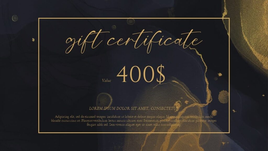 Powerpoint Gift Certificate Template – MasterBundles