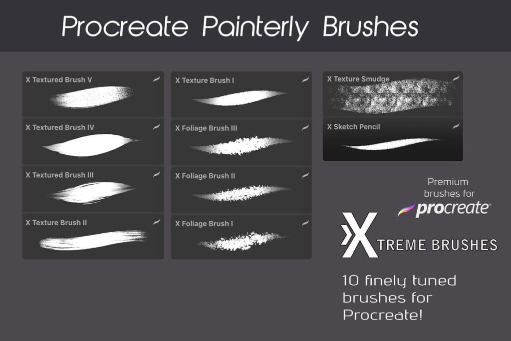 Procreate Painterly Brushes – MasterBundles