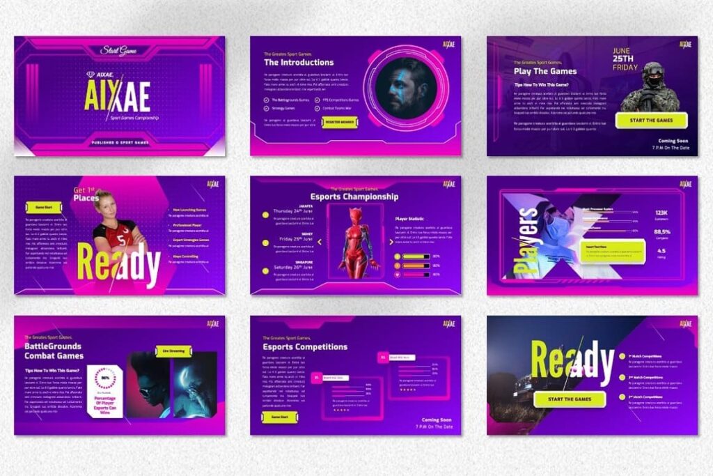 Aixae - Sport Games Powerpoint – MasterBundles
