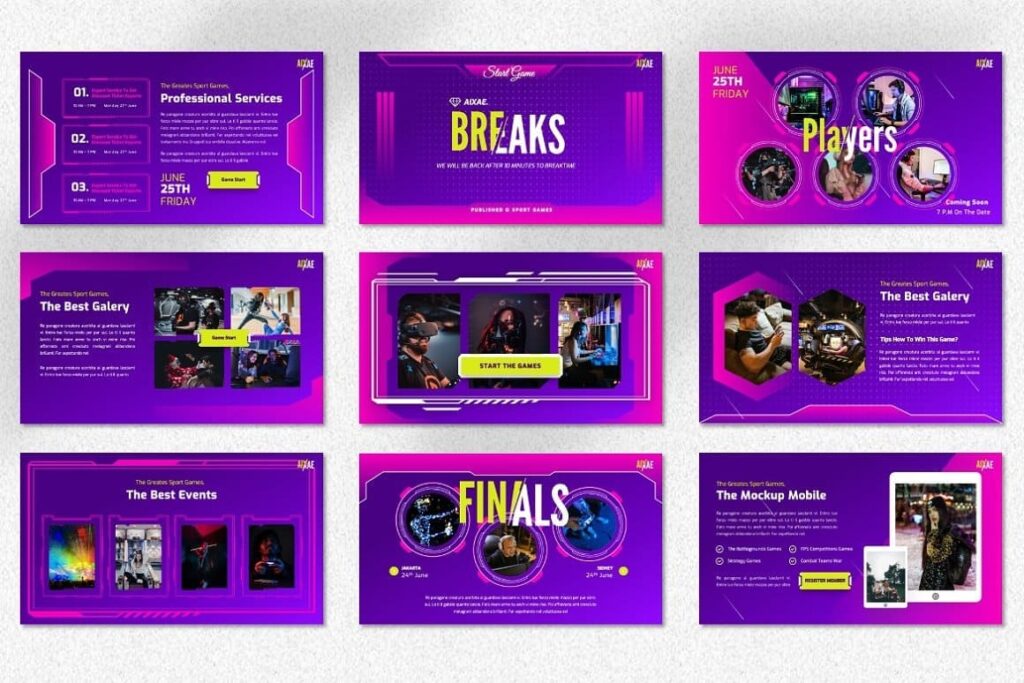 Aixae - Sport Games Powerpoint – MasterBundles