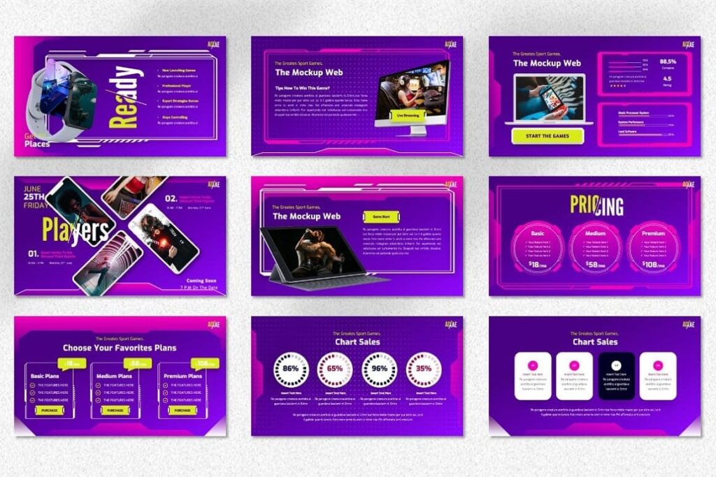 Aixae - Sport Games Powerpoint – MasterBundles