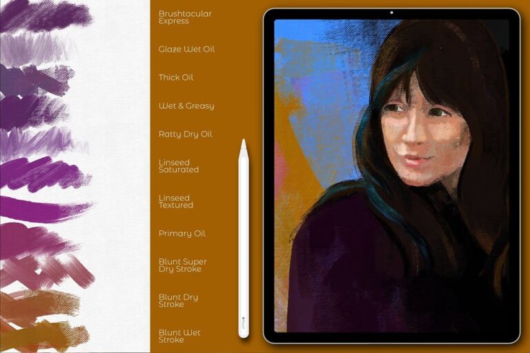 Oil On Canvas for Procreate – MasterBundles