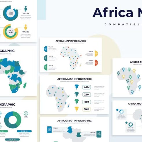 Education Africa Map PowerPoint Infographics | Master Bundles