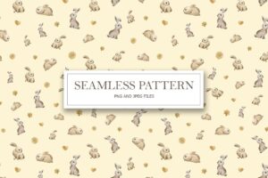 Easter Spring Digital Pattern | MasterBundles