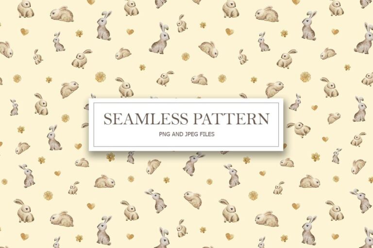 Easter Spring Digital Pattern – MasterBundles