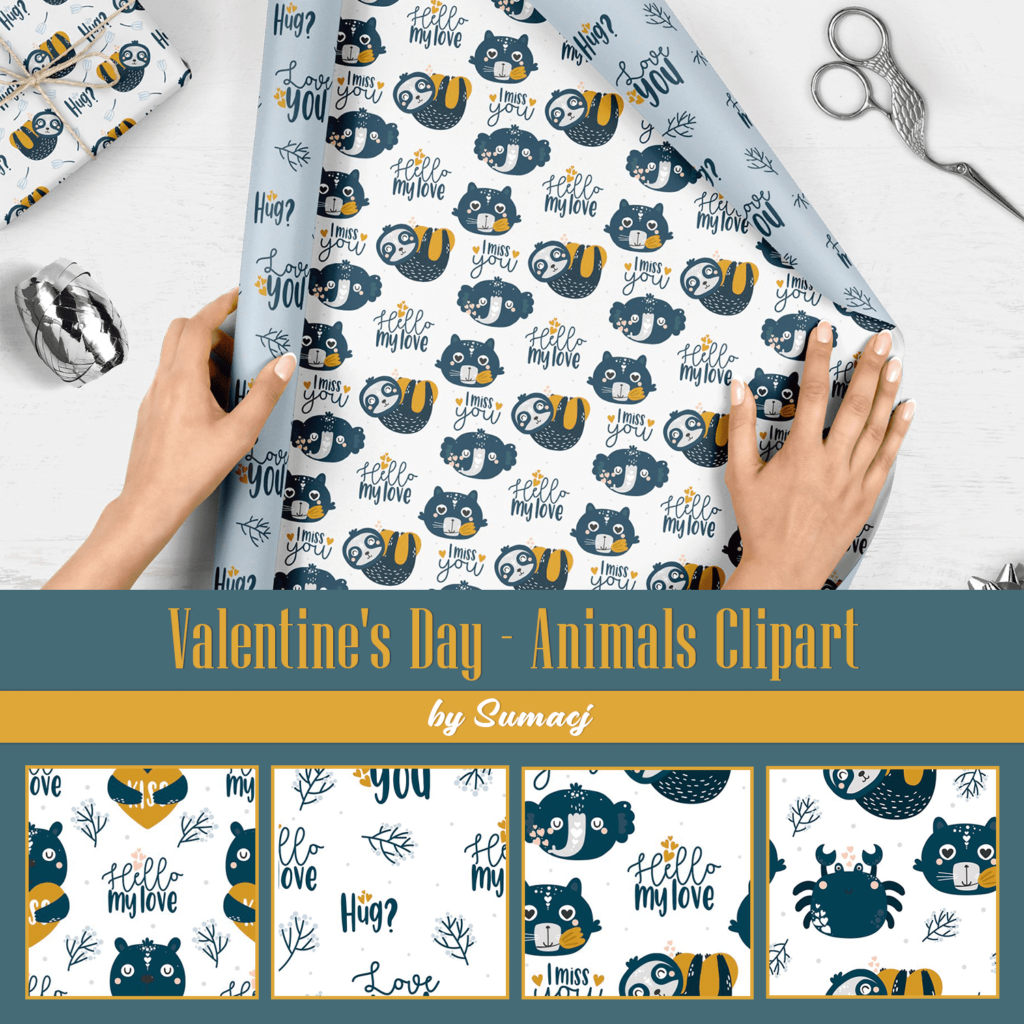 Valentine's Day - Animals Clipart – MasterBundles
