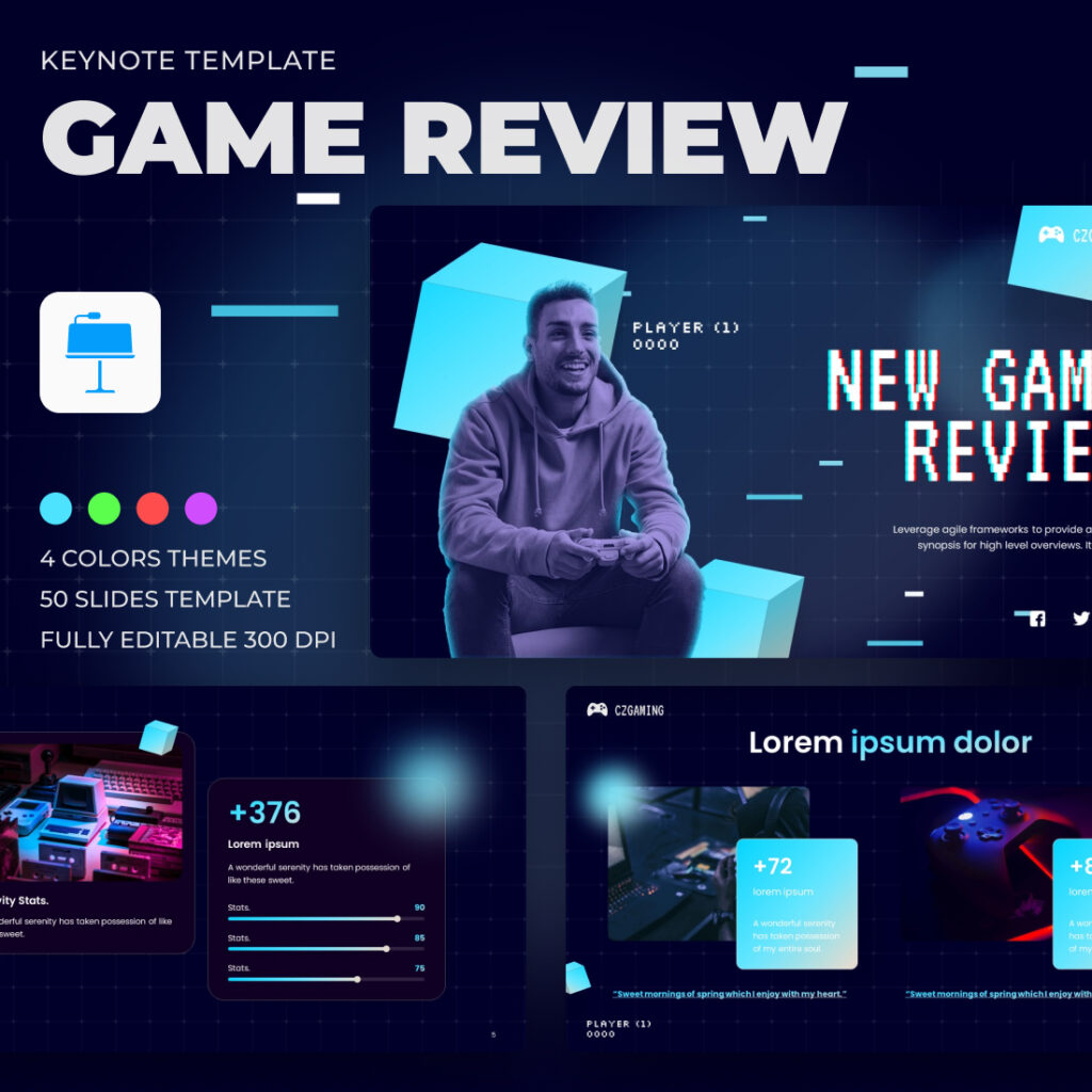Game Review Keynote Template – MasterBundles