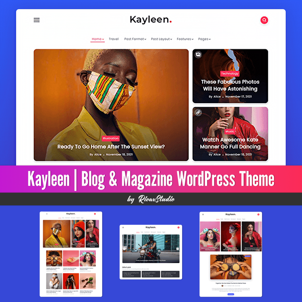 Kayleen | Blog & Magazine WordPress Theme – MasterBundles