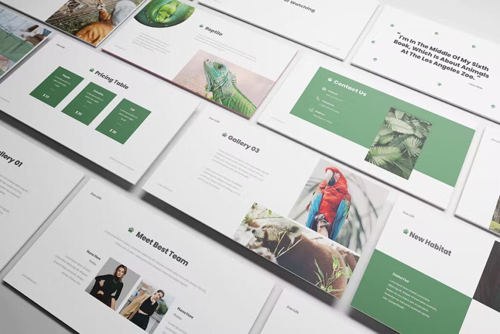 Zoo Powerpoint Template – MasterBundles
