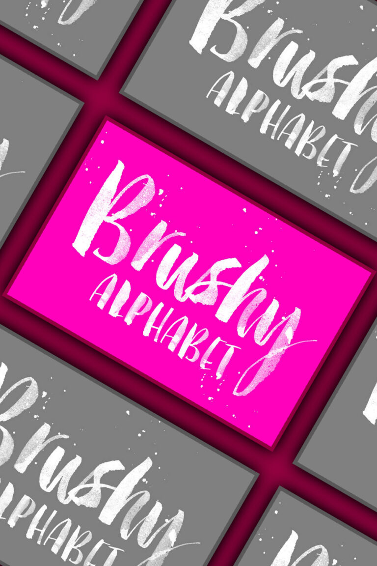Brushy Alphabet – MasterBundles