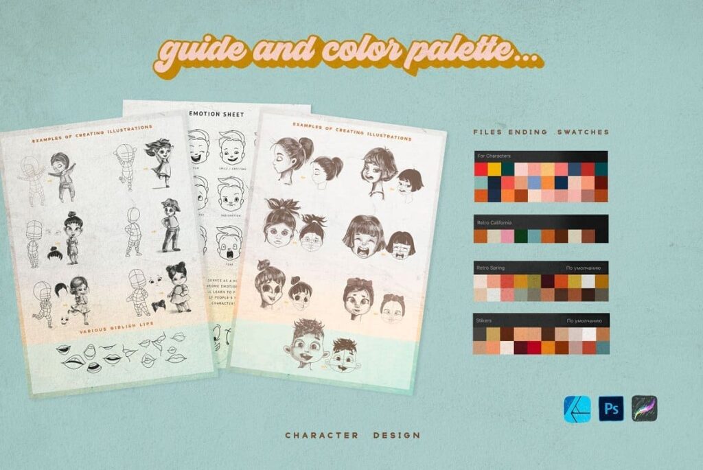 MEGABUNDLE Character Grids – MasterBundles