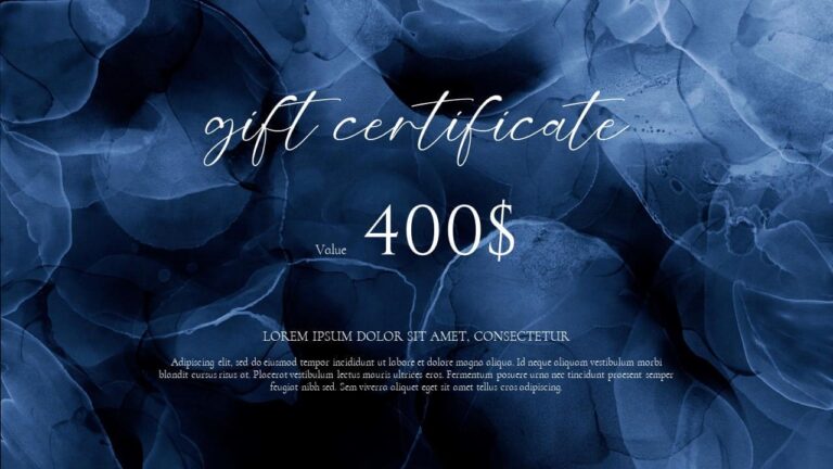 Powerpoint Gift Certificate Template – MasterBundles