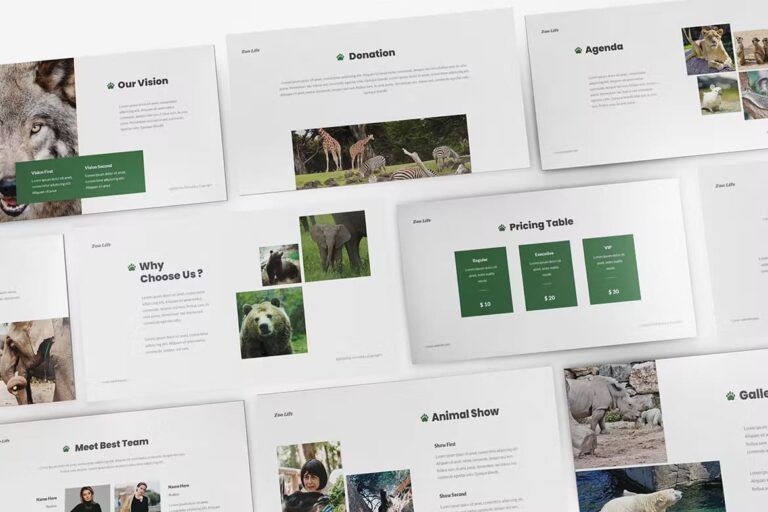 Zoo Powerpoint Template – MasterBundles