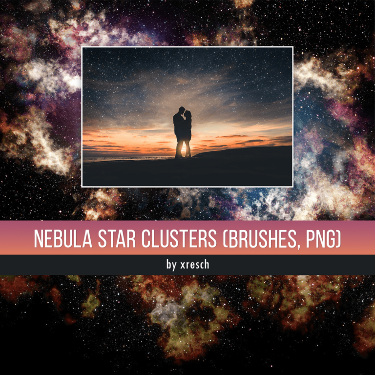 Nebula Star Clusters (Brushes, PNG) – MasterBundles