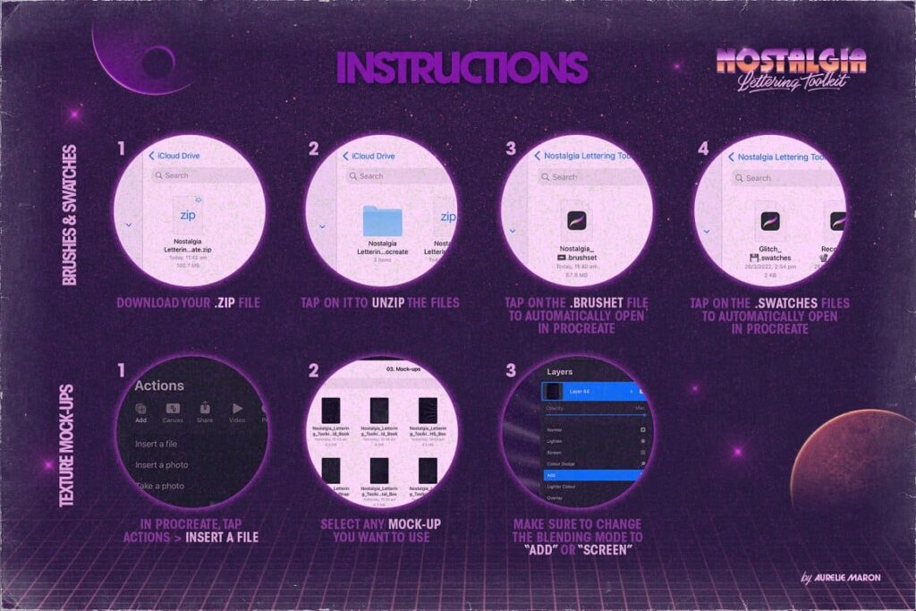 Nostalgia Lettering Toolkit – MasterBundles