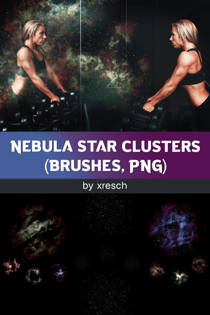 Nebula Star Clusters (Brushes, PNG) – MasterBundles