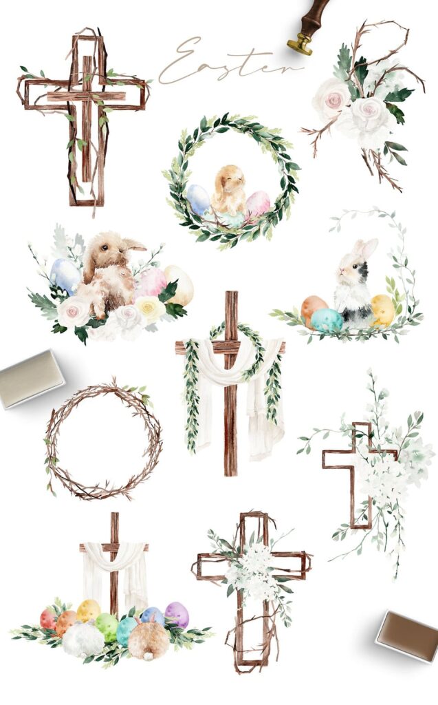Watercolor Сlipart - Easter | MasterBundles