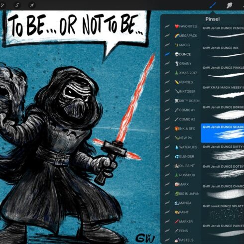 25+ DUNCE Comic Procreate Brushes – MasterBundles