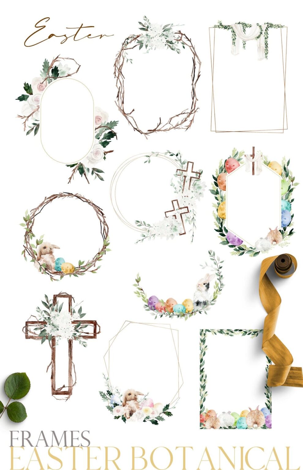 Watercolor Сlipart - Easter | MasterBundles