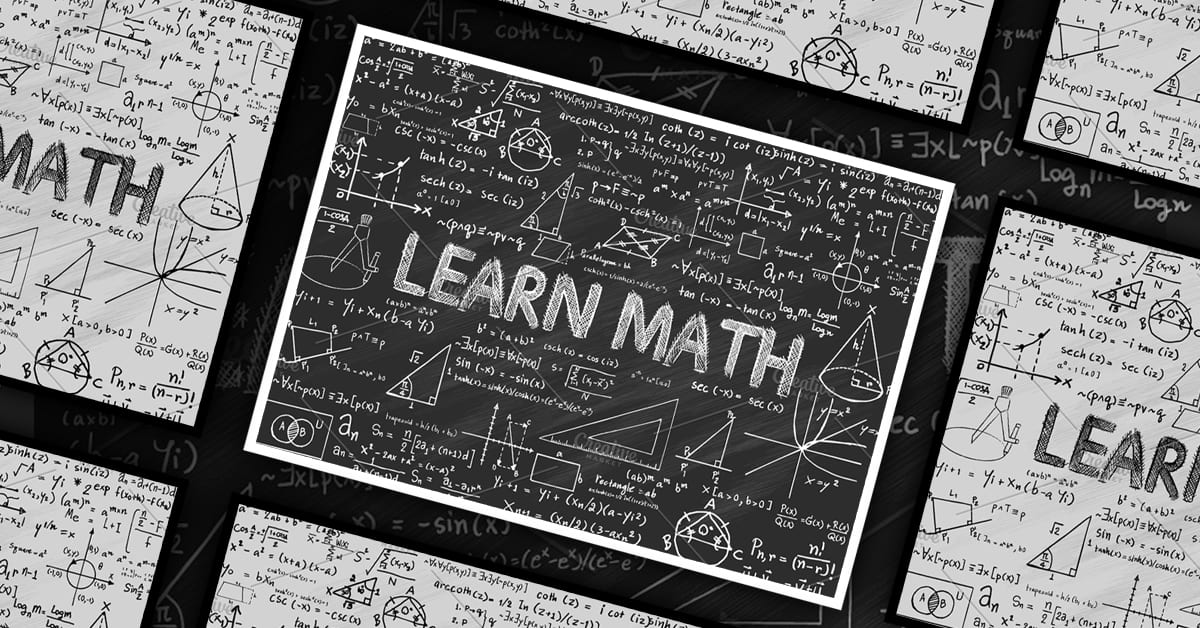 Chalkboard With Math