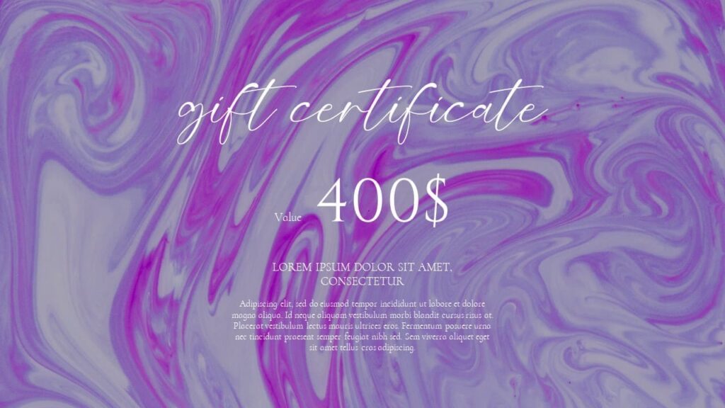 Powerpoint Gift Certificate Template – MasterBundles