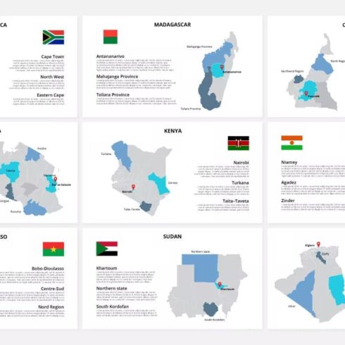 Africa Maps PowerPoint Animated Slides | Master Bundles