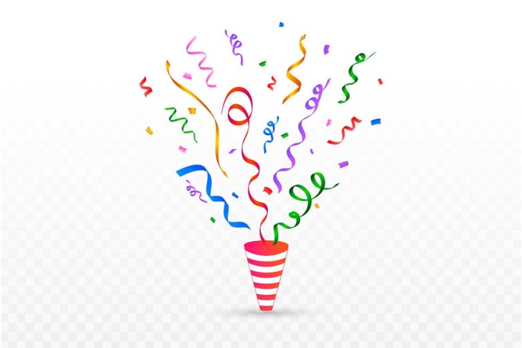 Confetti and Ribbon Explosion Party – MasterBundles