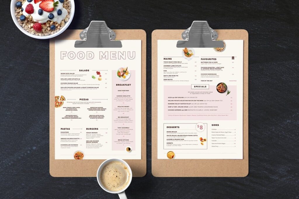 Food Menu Design – MasterBundles