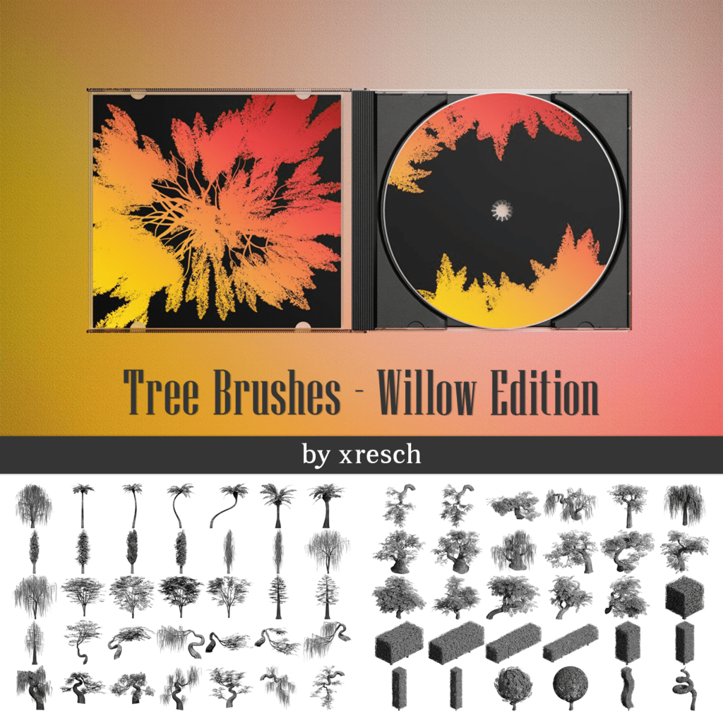 Tree Brushes - Willow Edition – MasterBundles