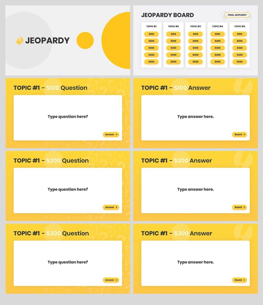 Jeopardy PowerPoint – MasterBundles