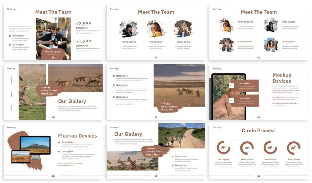 Beasties - Safari Powerpoint Template – MasterBundles