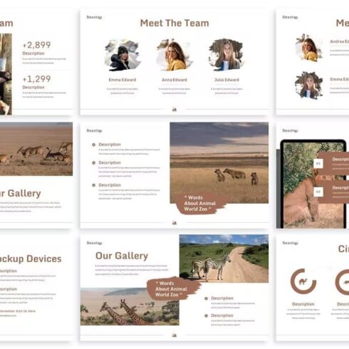 Beasties - Safari Powerpoint Template | MasterBundles