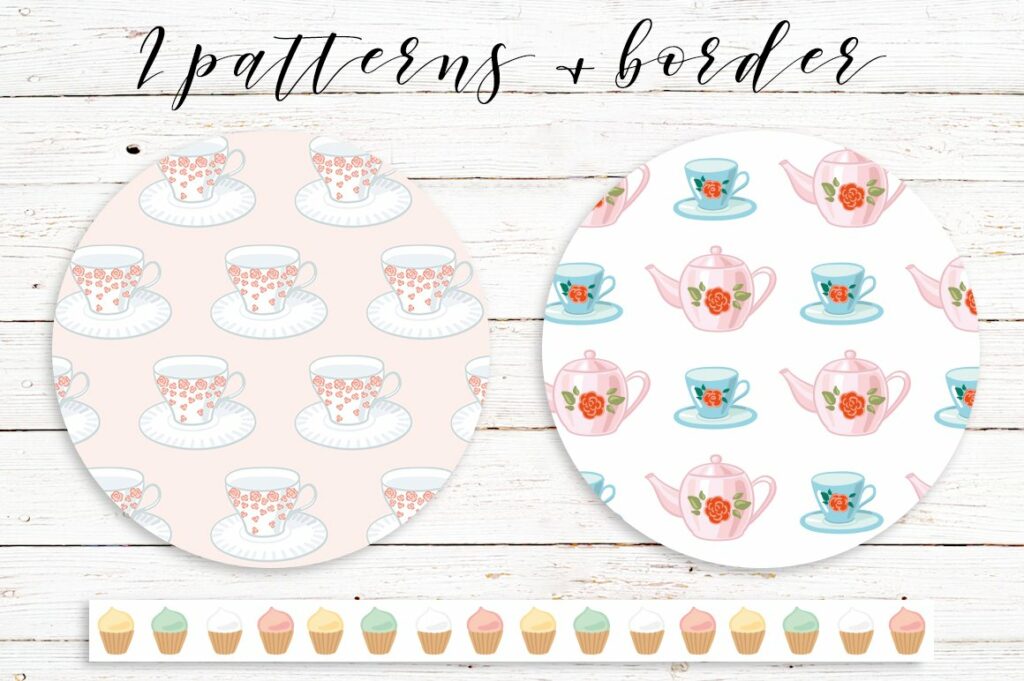 Tea Time. Lovely Vector Set. – MasterBundles