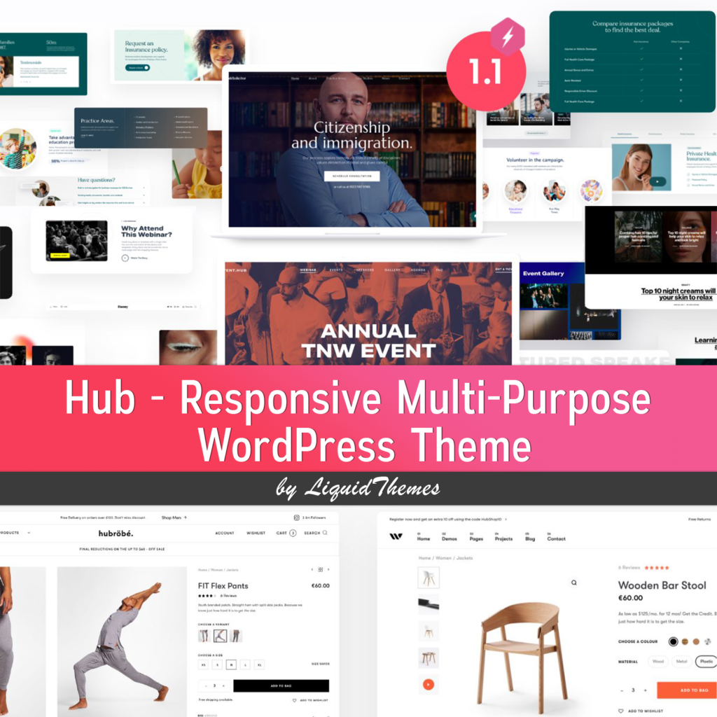 Hub - Responsive Multi-Purpose WordPress Theme – MasterBundles