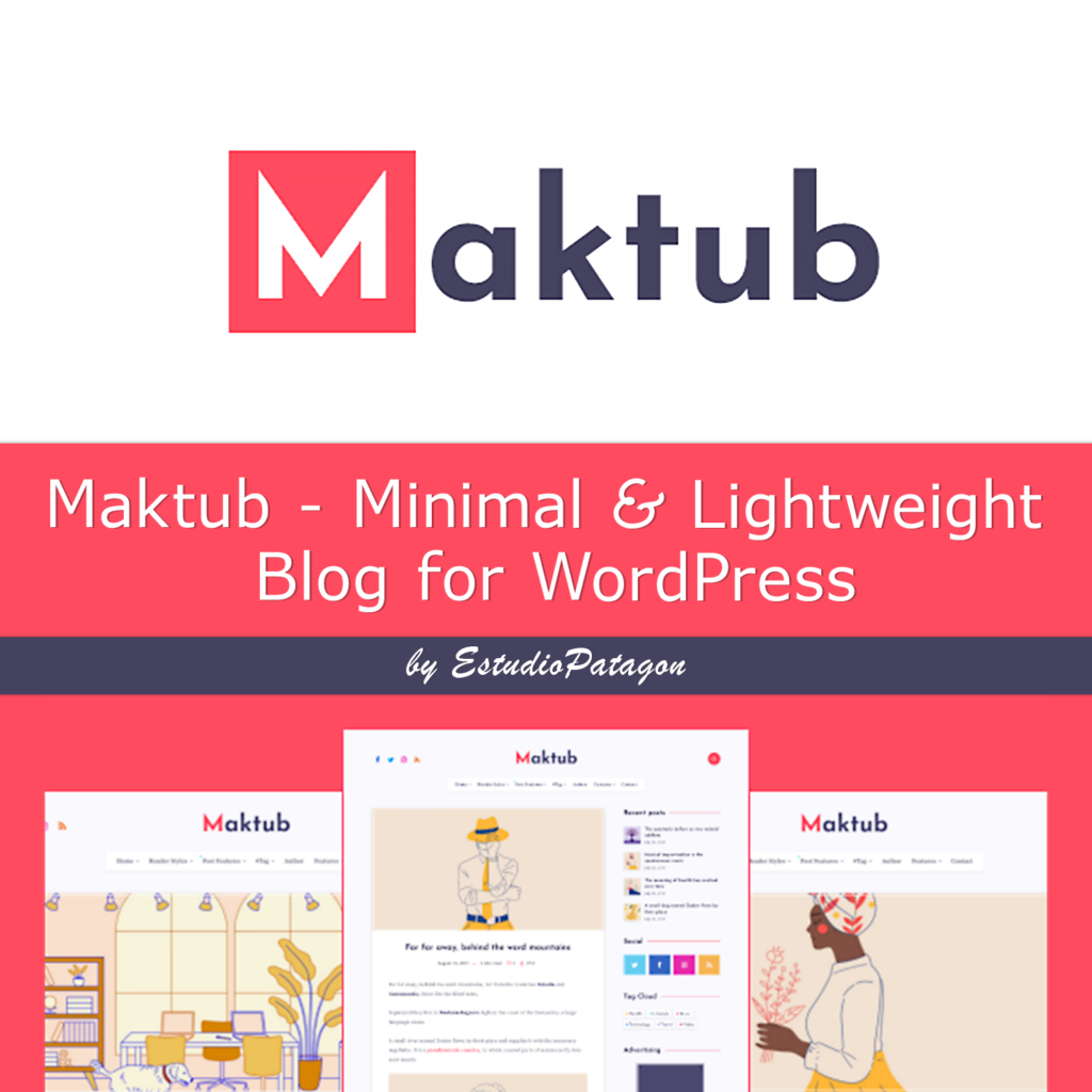 Maktub - Minimal & Lightweight Blog for WordPress – MasterBundles