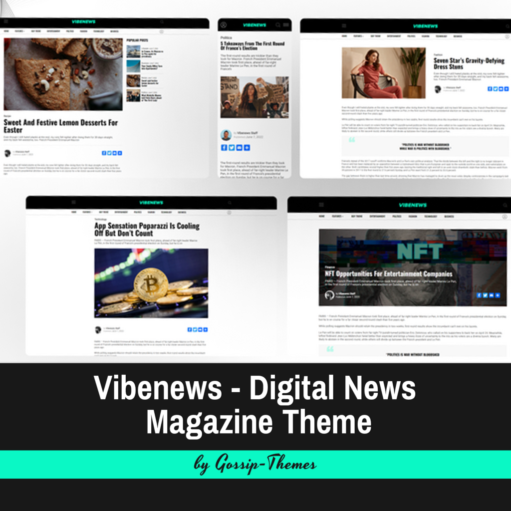 Vibenews - Digital News Magazine Theme – MasterBundles