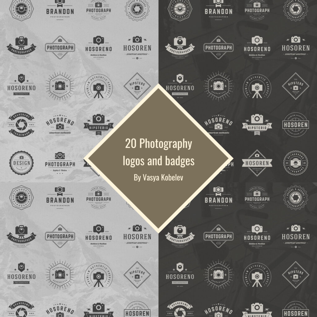 20 Photography Logos And Badges – MasterBundles