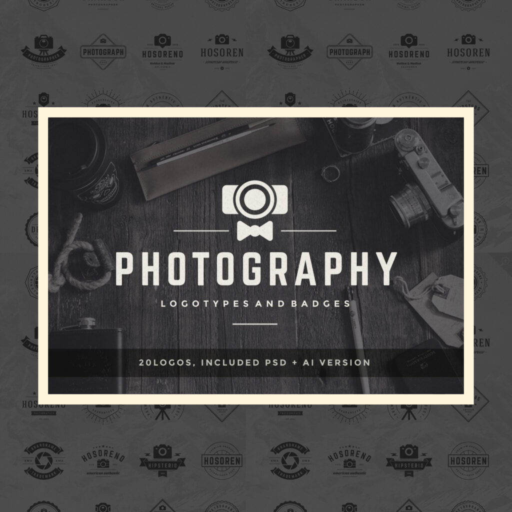 20 Photography Logos And Badges – MasterBundles