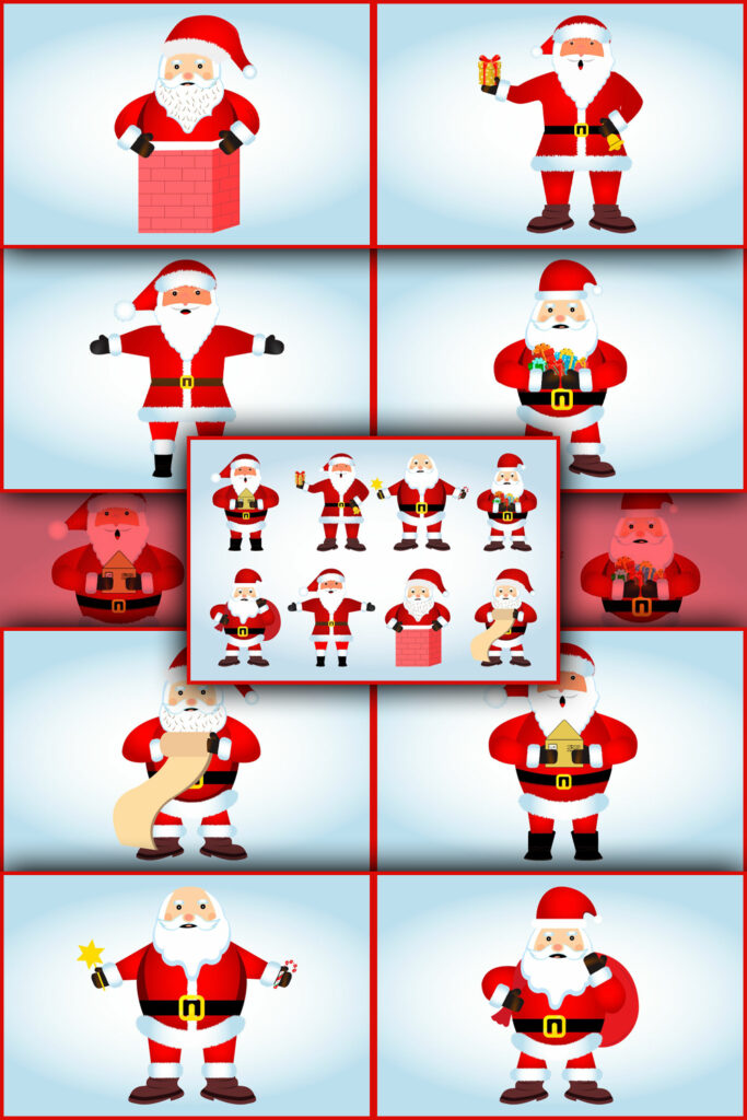 Santa Claus Vector Design Collection – MasterBundles