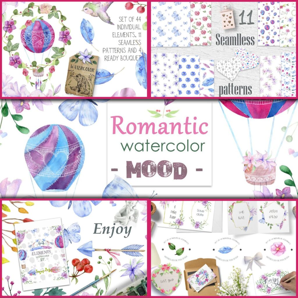 Romantic Mood Watercolor Love – MasterBundles