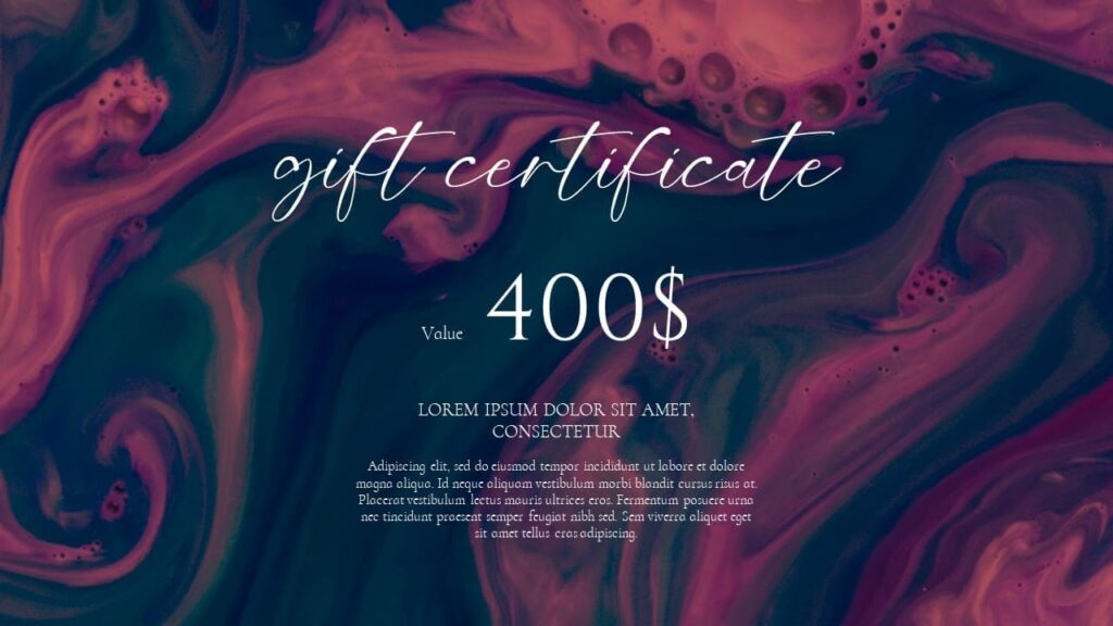 Powerpoint Gift Certificate Template – MasterBundles