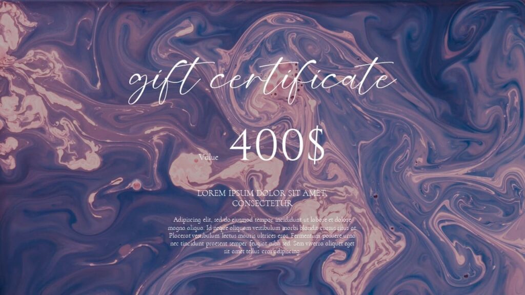 Powerpoint Gift Certificate Template – MasterBundles