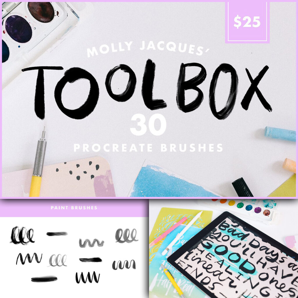 Molly's Toolbox: Procreate Brushes – MasterBundles