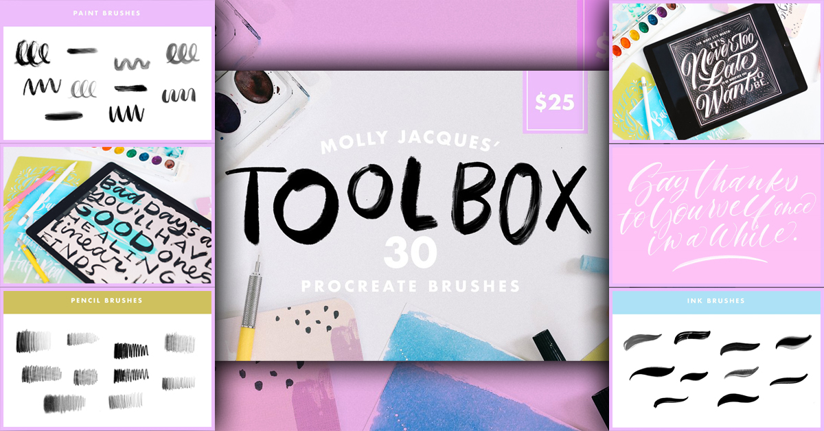 Molly's Toolbox: Procreate Brushes – MasterBundles