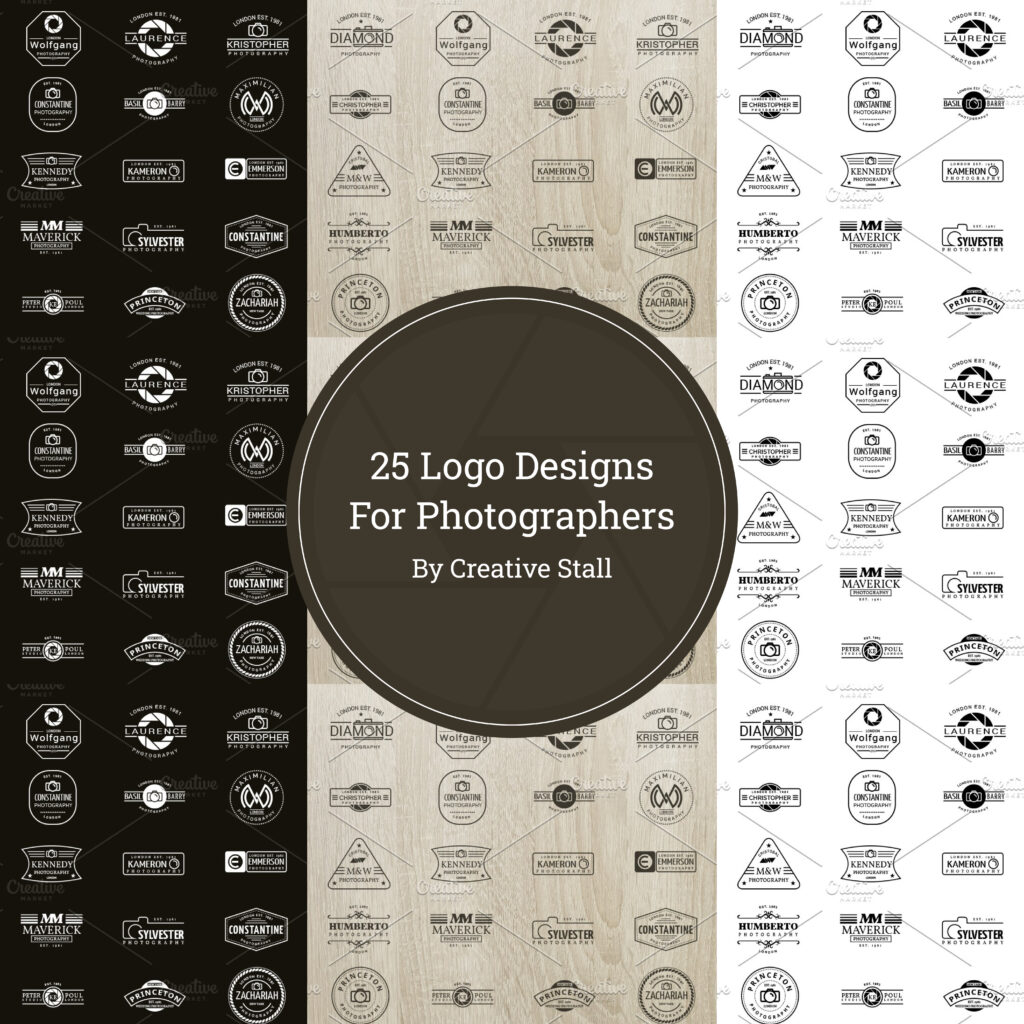 25 Logo Designs For Photographers – MasterBundles